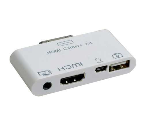 iPad to HDMI+AV+USB2.0+5Pin+SD&TF CARD READER - smartvision.com.tr